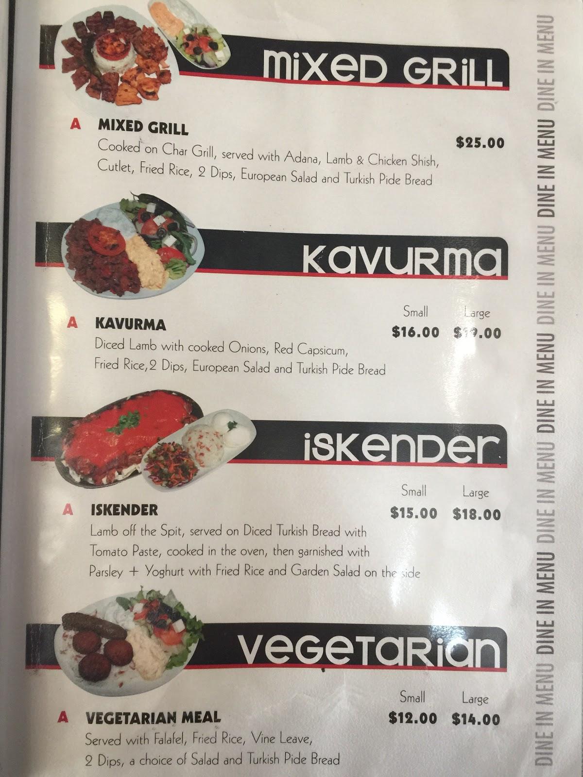 Menu at Roxy Kebab Deer Park fast food, Deer Park