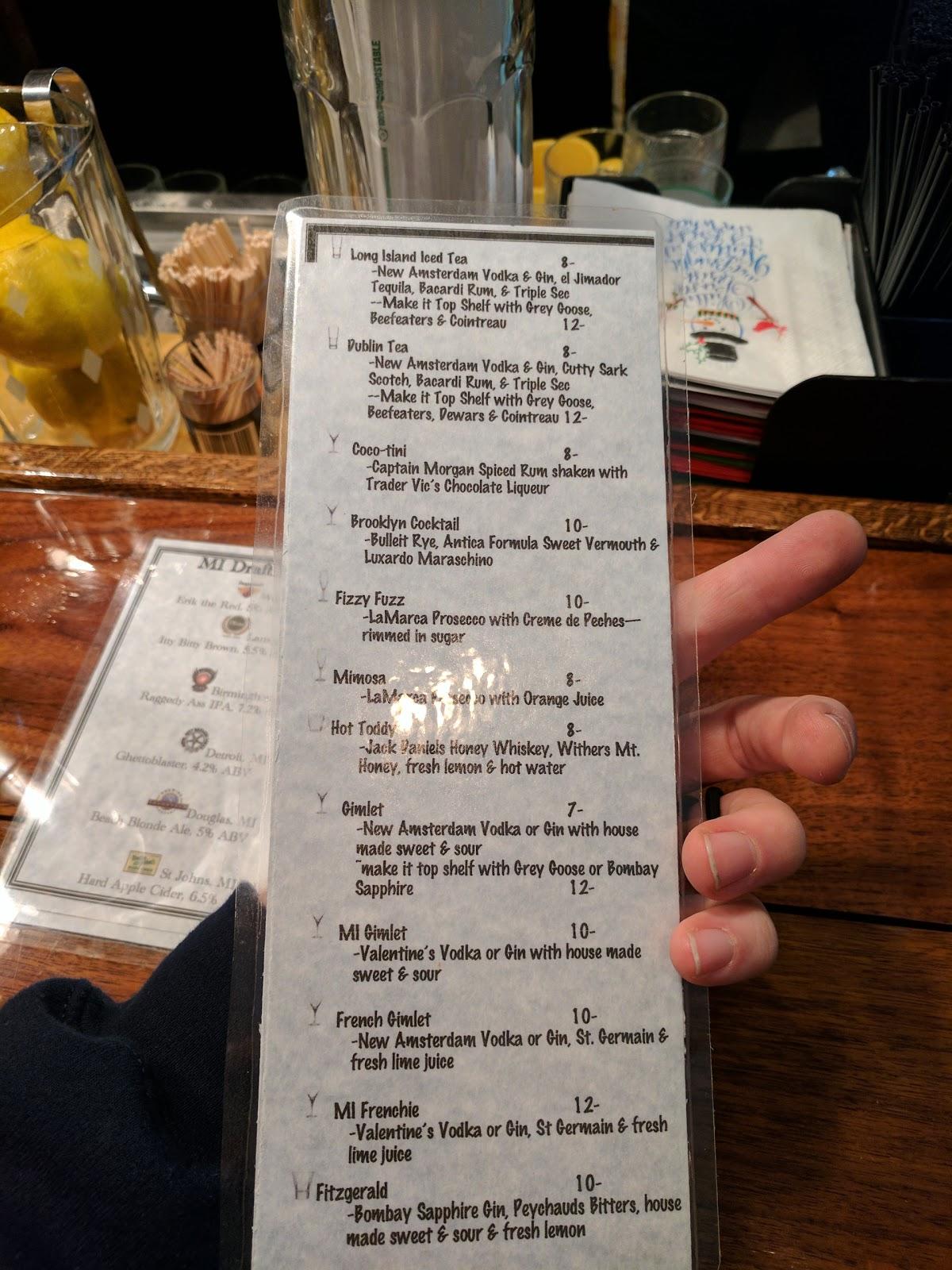 Menu at The Grafted Root Eatery pub & bar, Grand Blanc
