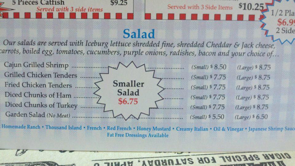 Menu at Mountain View Restaurant, USA, Highway 11 E