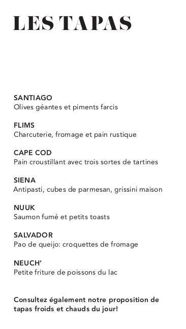 Menu at Vio, Neuchâtel