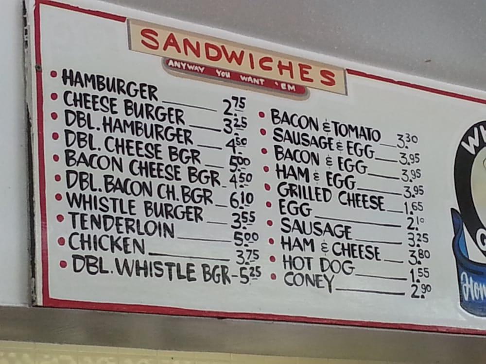 Menu at White Grill restaurant, Nevada