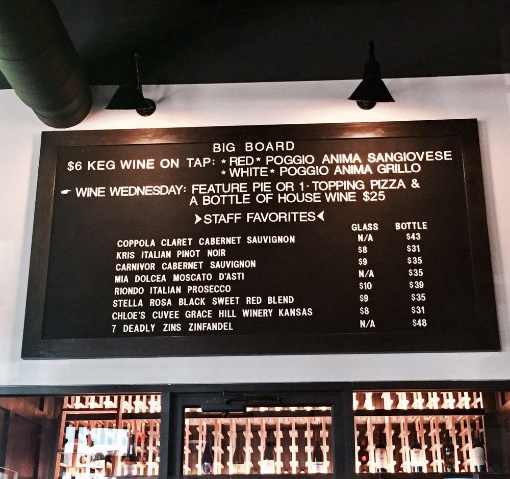 Menu at Oak & Pie pub & bar, Wichita, N Greenwich Rd #900