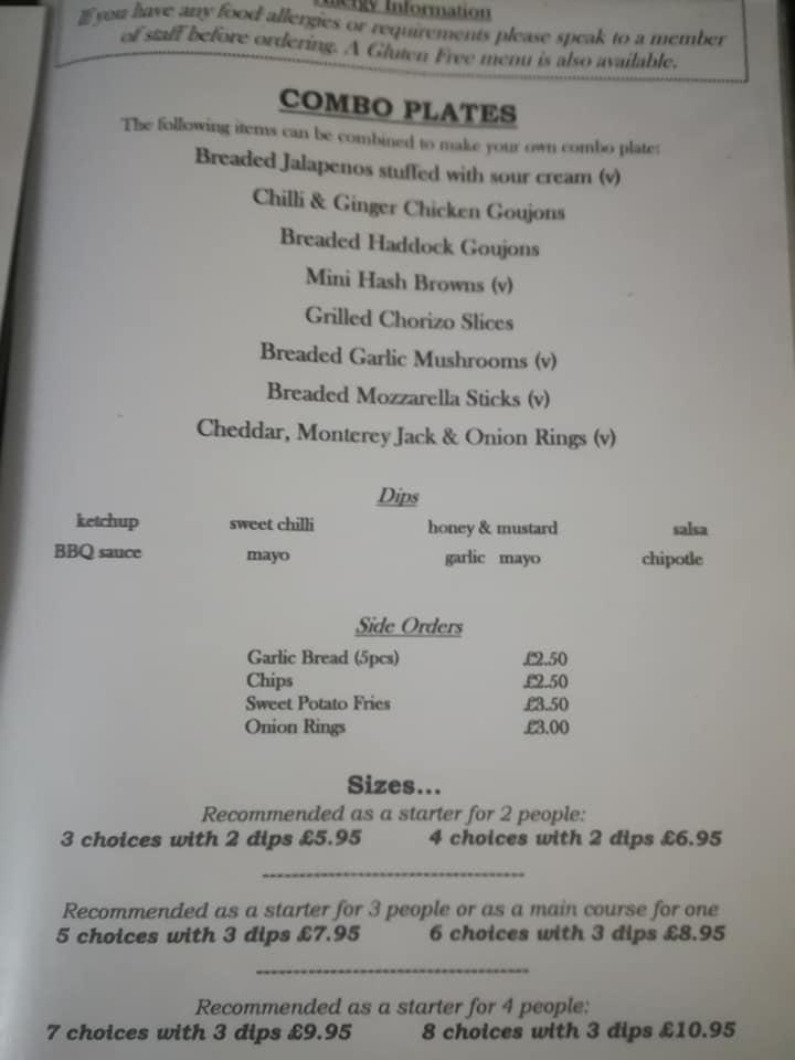 Menu at The Drovers Rest pub & bar, Carlisle, Monkhill
