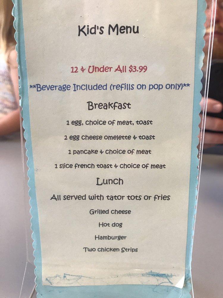 Menu at Idle Hour Cafe, Spring Lake