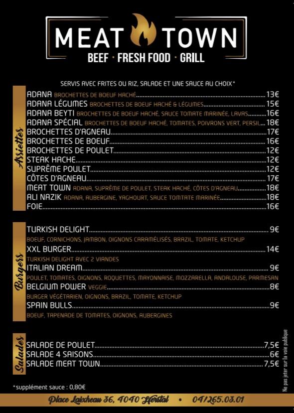 Carta de Meat Town, Herstal