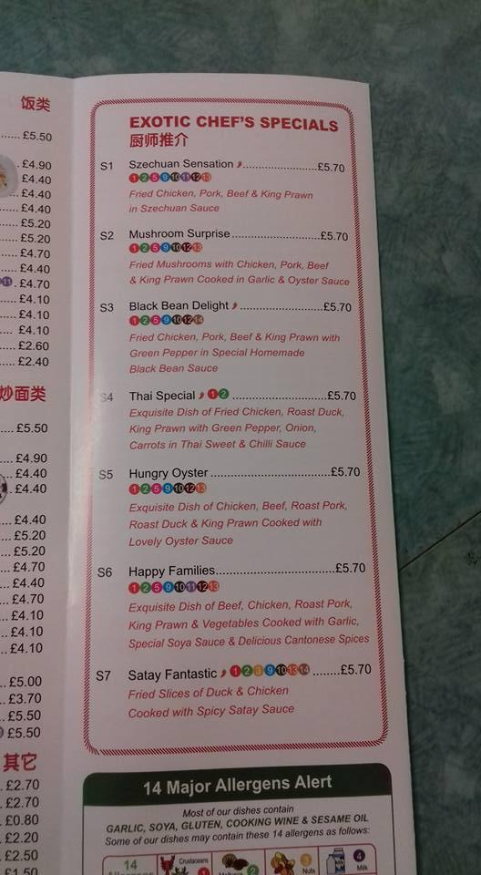 Menu at New Golden Wok restaurant, Gosport