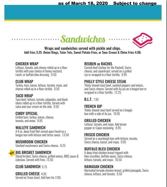 Menu at The Joint - Tavern & Eatery pub & bar, Bennettville