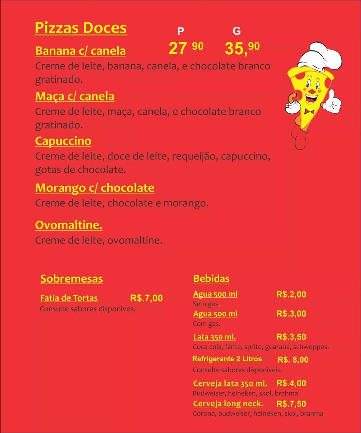 Menu em epic Pizza restaurante, Franca