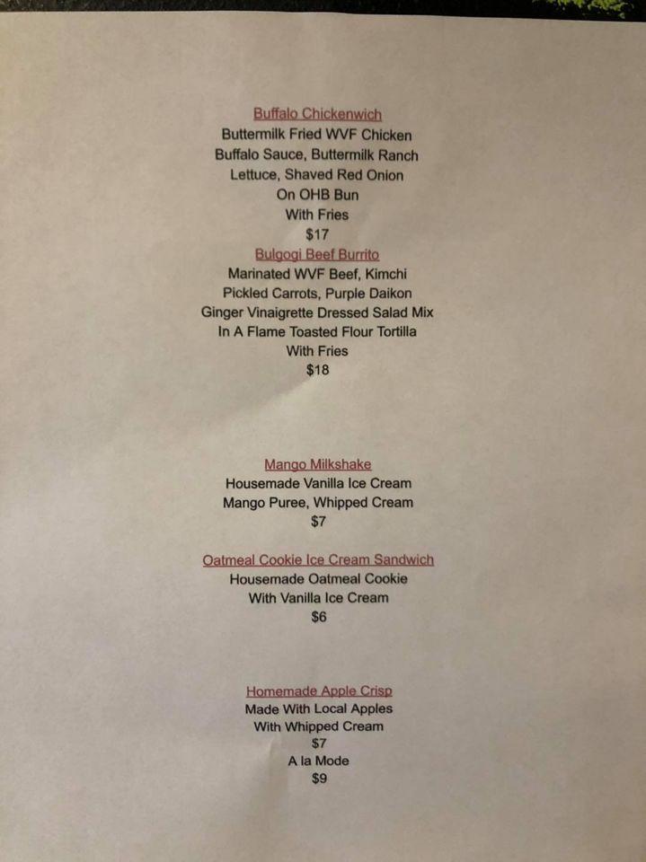 Menu at The Hungry Diner pub & bar, Walpole