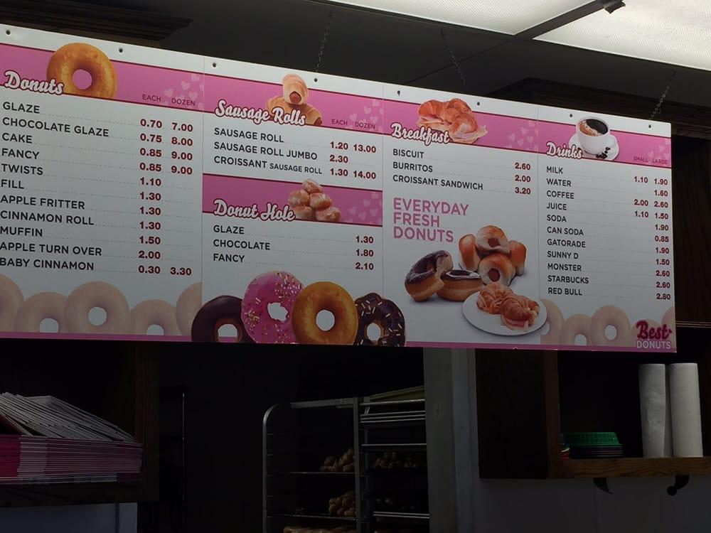 Menu at Best Donuts II, Decatur, FM 51 A-3