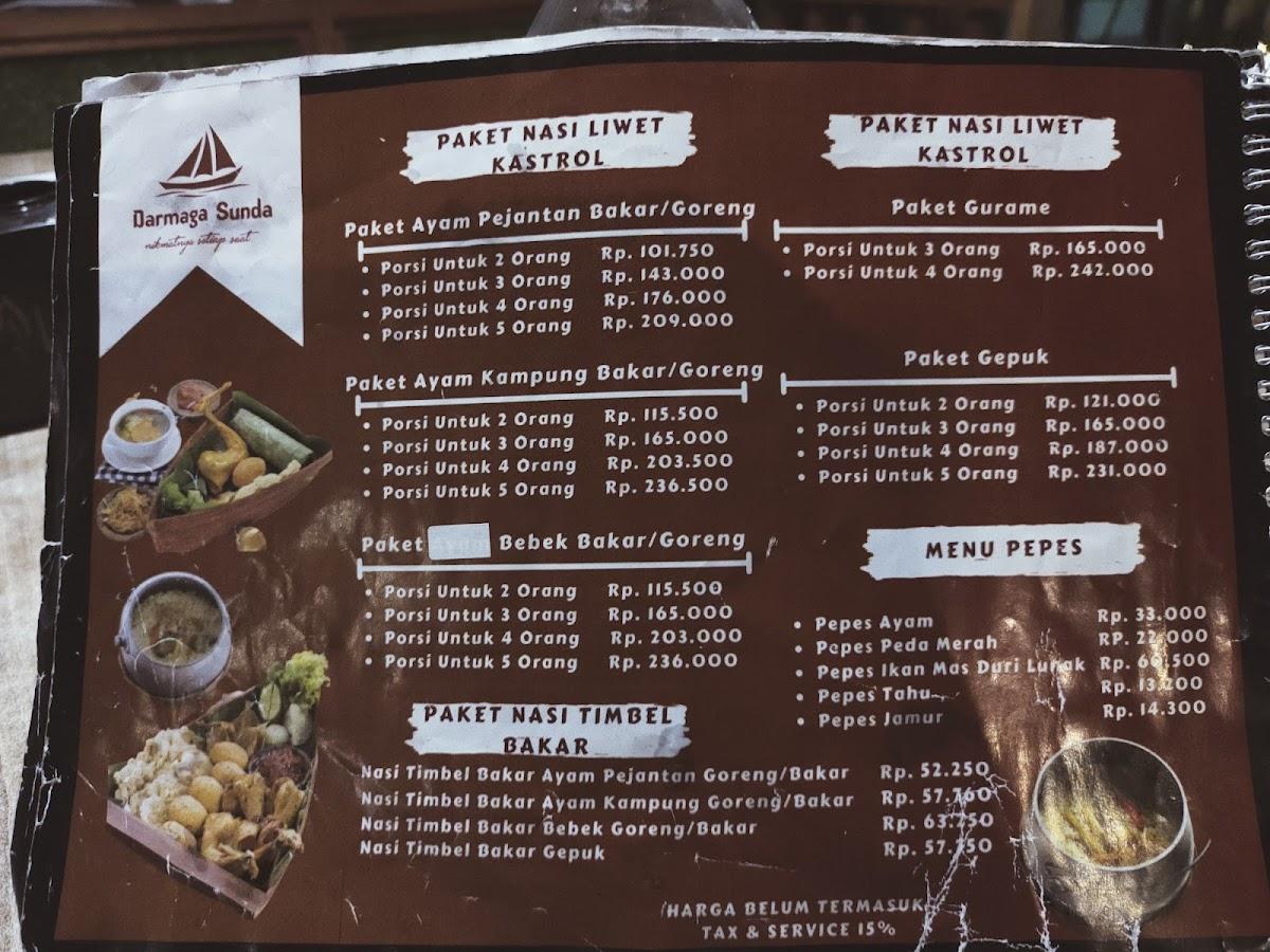 Menu at Darmaga Sunda Resto restaurant, Nagreg
