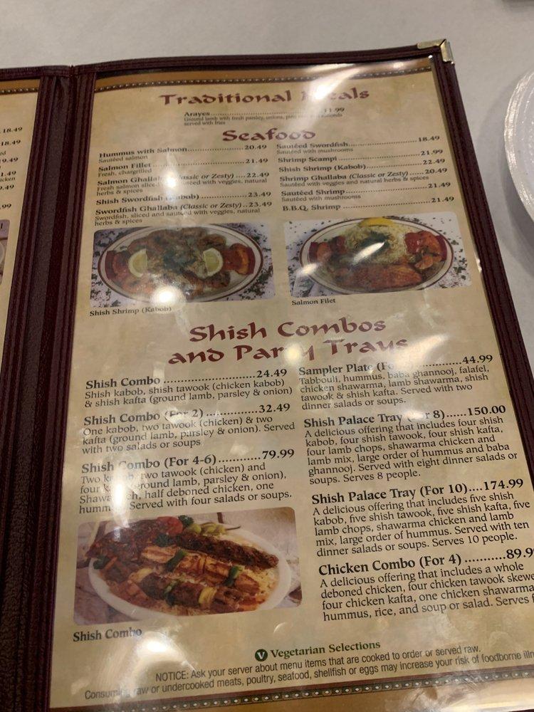 Menu at Al Shish Palace restaurant, Madison, Hughes Rd suite A