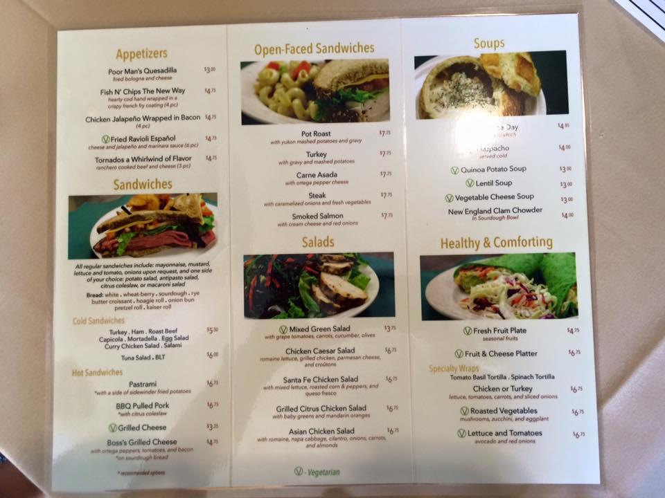 Menu at Grove Deli cafe, San Bernardino, 690 S Arrowhead Ave