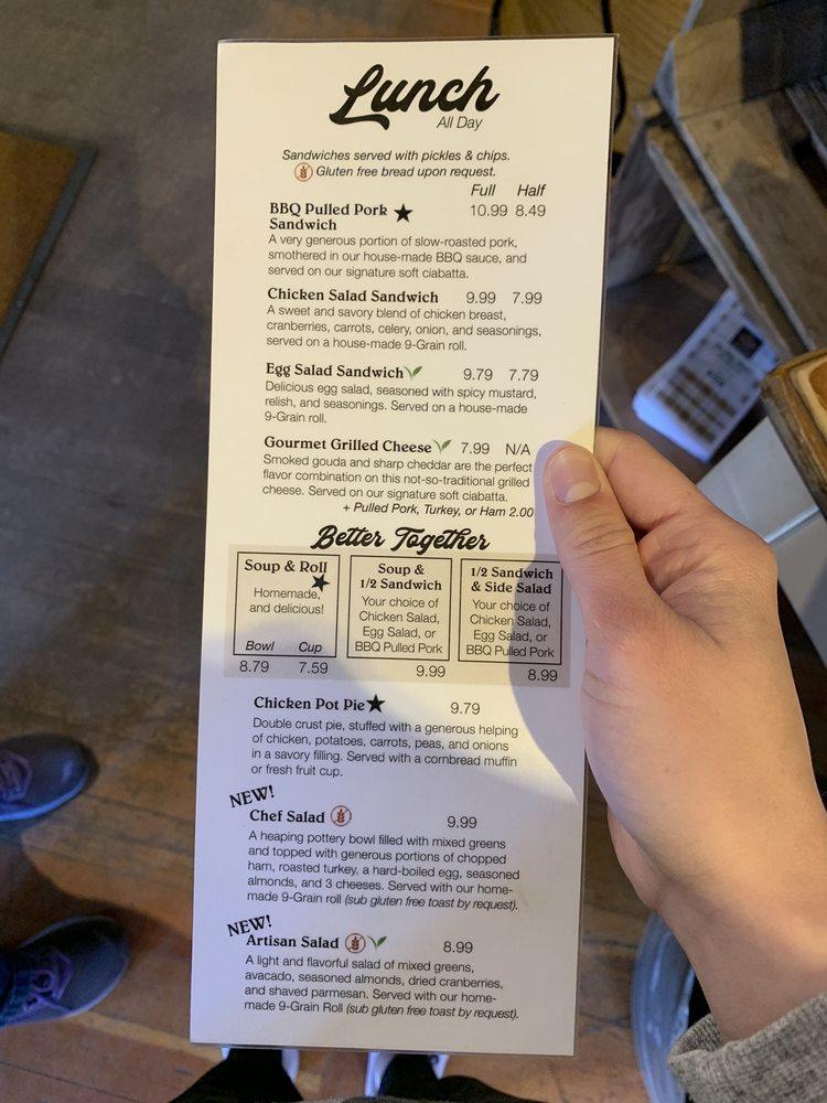 Menu at The Coffee Pot Bakery Café, Four Corners