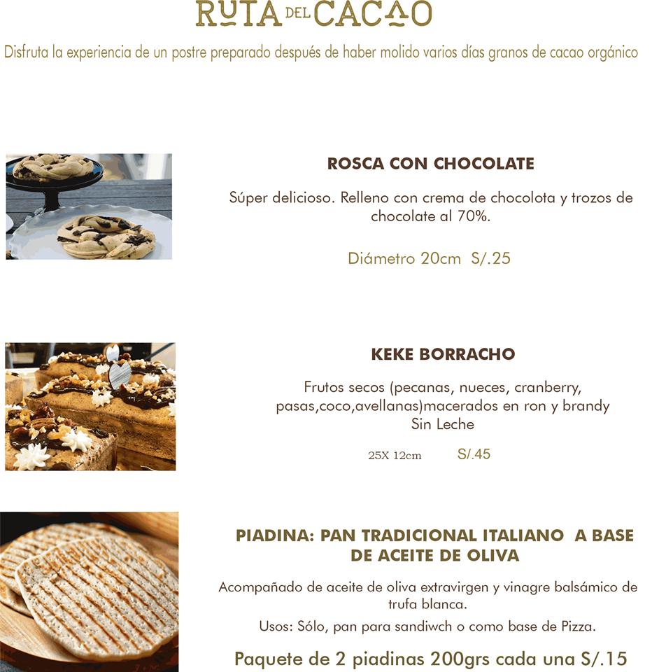 Menu at Nissi, Lima