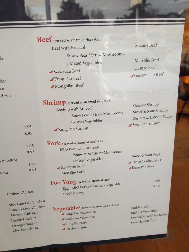 Menu at Blue Bay Chinese Cuisine restaurant, Cottonwood Heights