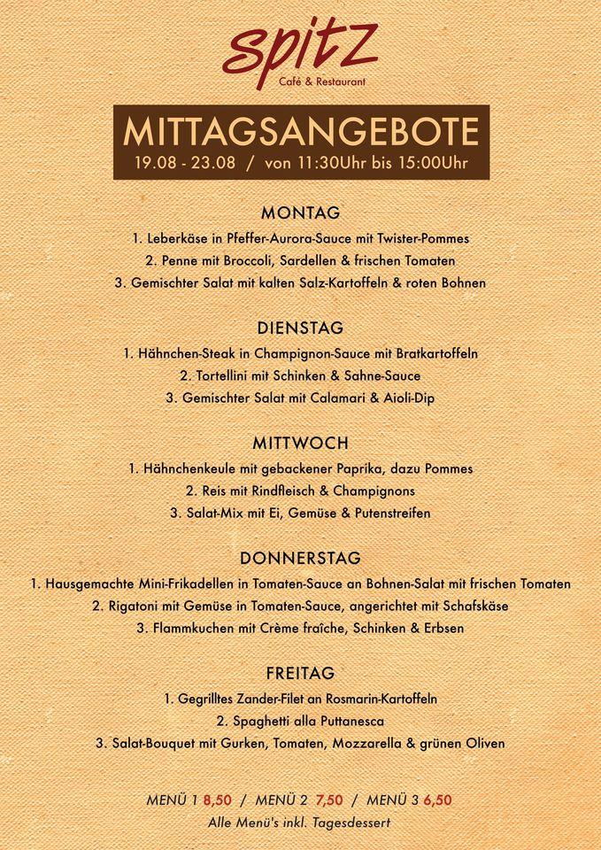 Speisekarte von Café Spitz cafe, Bonn