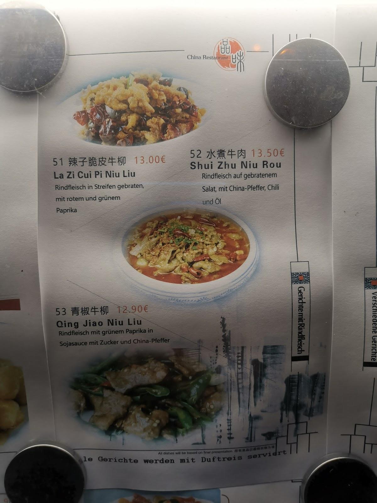 Speisekarte von Pin Wei China-Restaurant, Nürnberg
