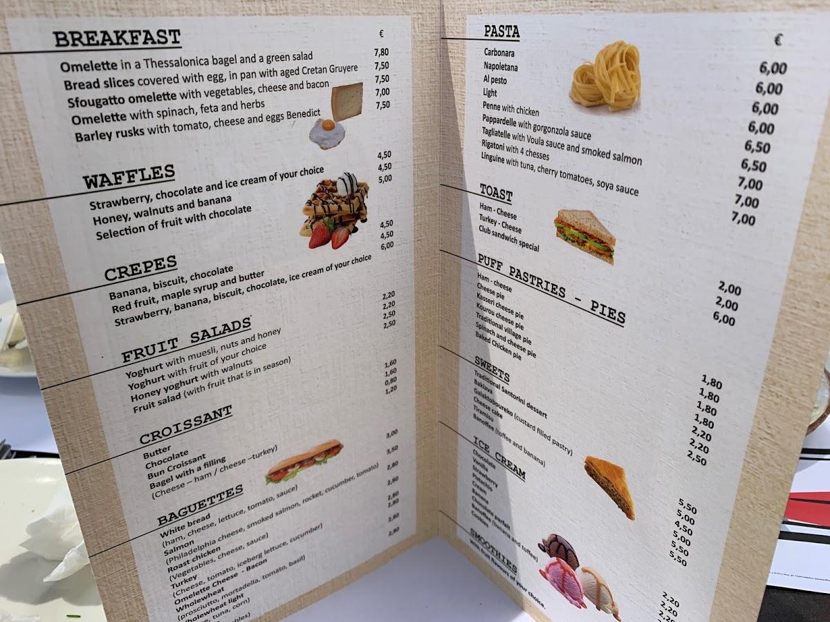 Menu at YoLo, Karterados