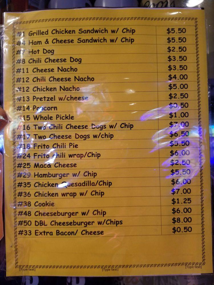 Menu at Redstone Cafe, Watonga