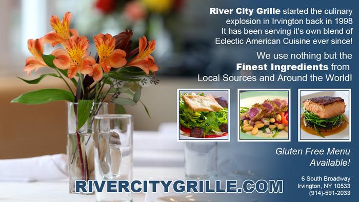 Menu at River City Grille restaurant, Irvington