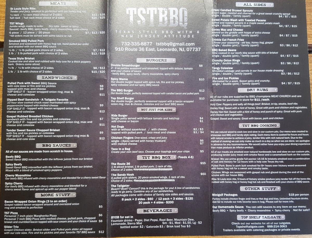 Carta de TST BBQ, Municipio de Middletown