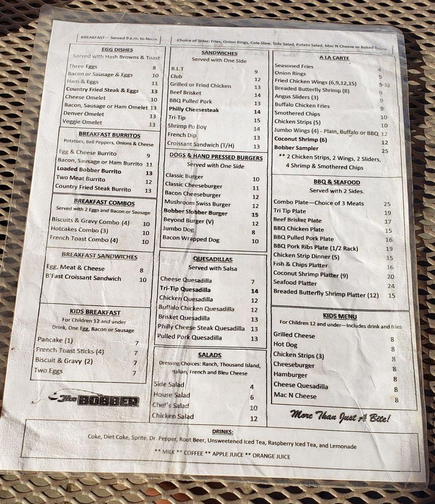 Menu at Launch Pointe Recreation Destination & RV Park restaurant, Lake ...