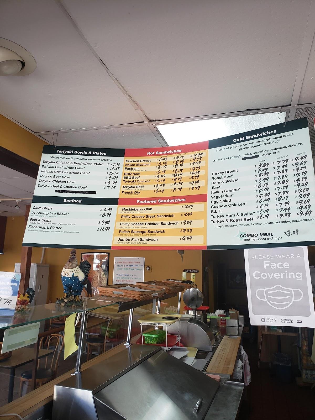 Menu at Huckleberry's Famous Sandwich restaurant, Huntington Beach