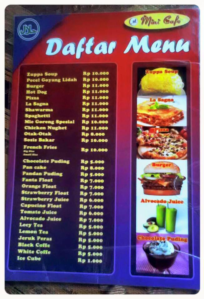 Menu at NR Mini Cafe, Bekasi Regency, PPI Jalan Ketapang 3A Blok DD 44 ...
