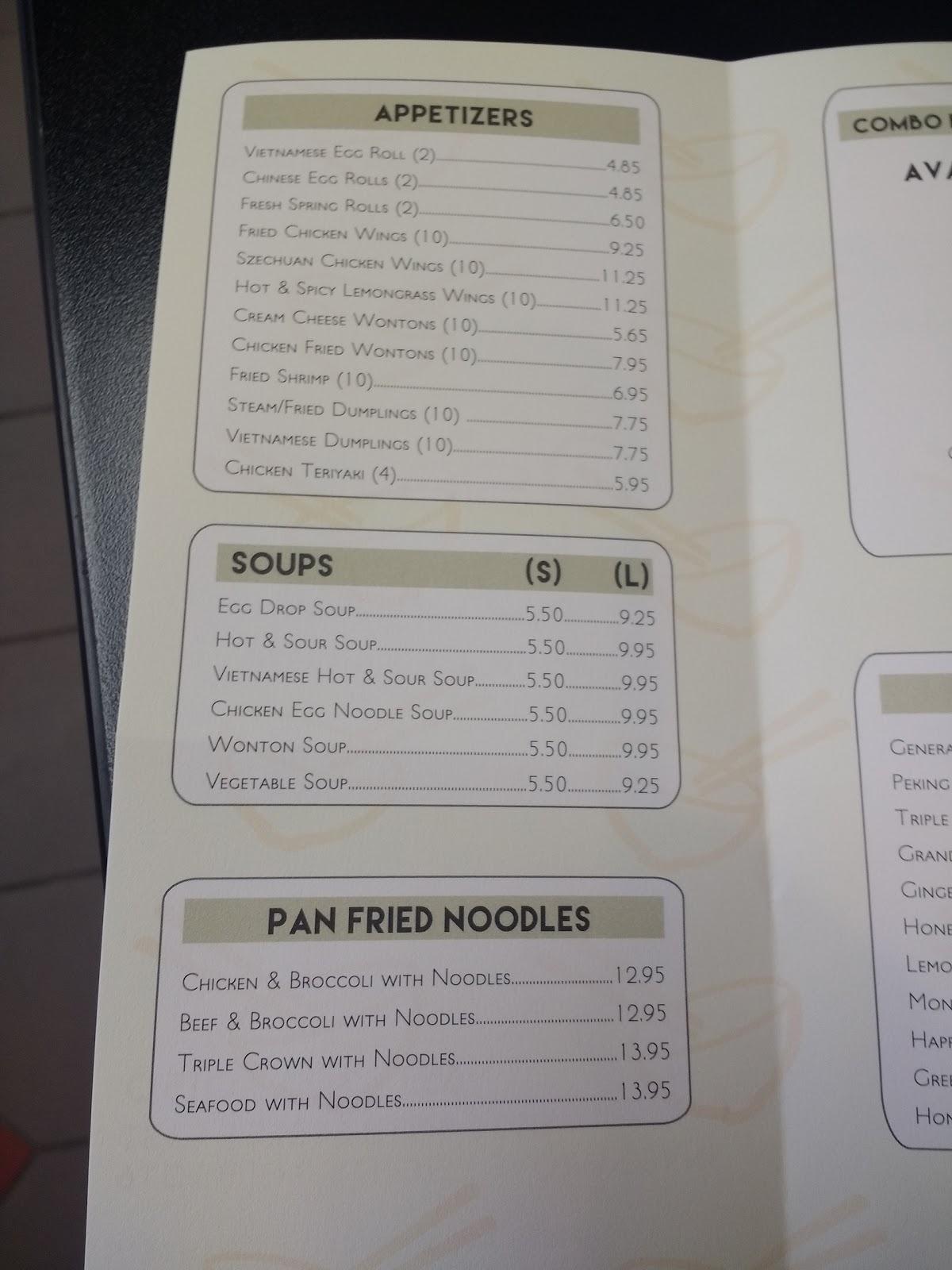 Menu at Little Asia Bowl restaurant, Inver Grove Heights
