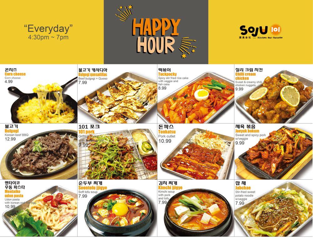 Menu at Soju 101 pub & bar, Katy