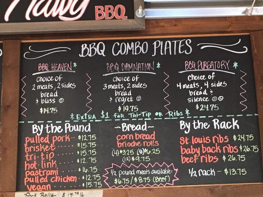 Menu at Brew Hawg BBQ & Root Beer Co., Orange