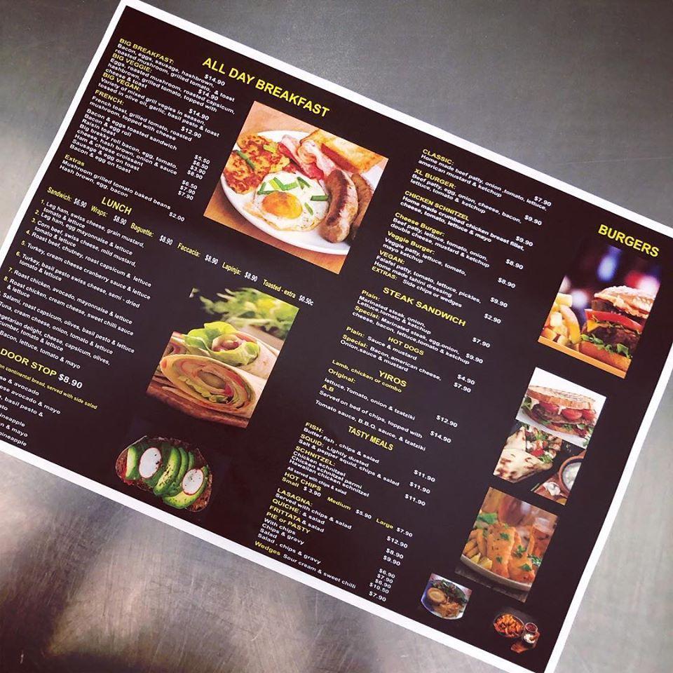 Menu at St.George Bakehouse Café Pizzeria, Elizabeth South
