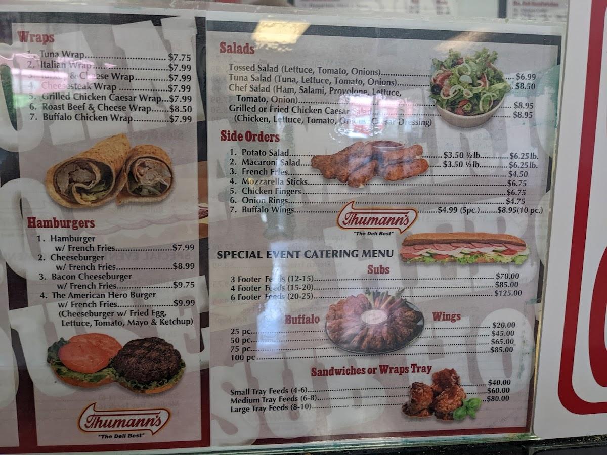 Menu at American Hero Subhouse restaurant, Lyndhurst