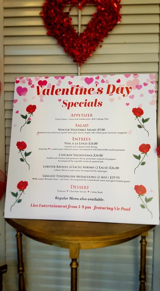 Menu at The Tavern @ Lenzi's Restaurant, Dracut