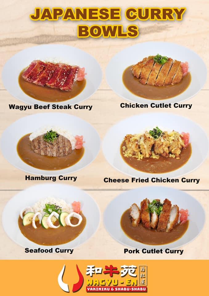 Menu at Wagyu-En Japanese Restaurant, Morley