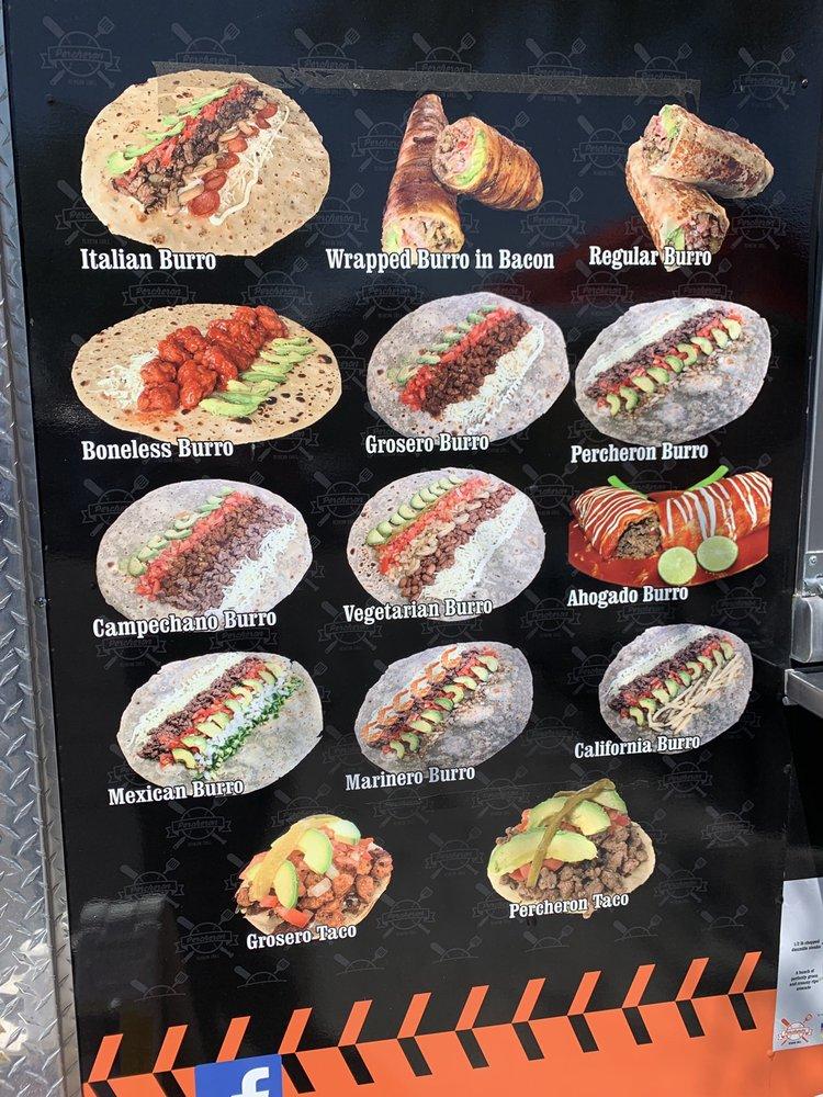 Menu at Percheron Mexican Grill restaurant, Tucson, S 12th Ave