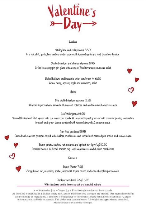 Menu at Vine Inn pub & bar, Tenterden