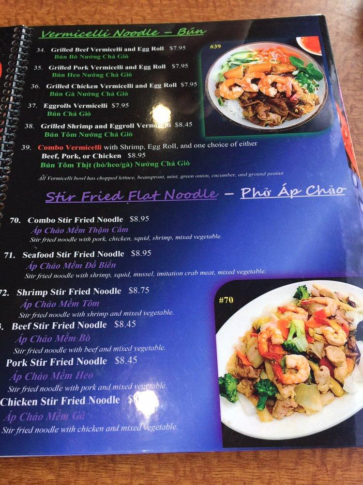 Menu at Blooming Vietnamese Cuisine restaurant, Cerritos