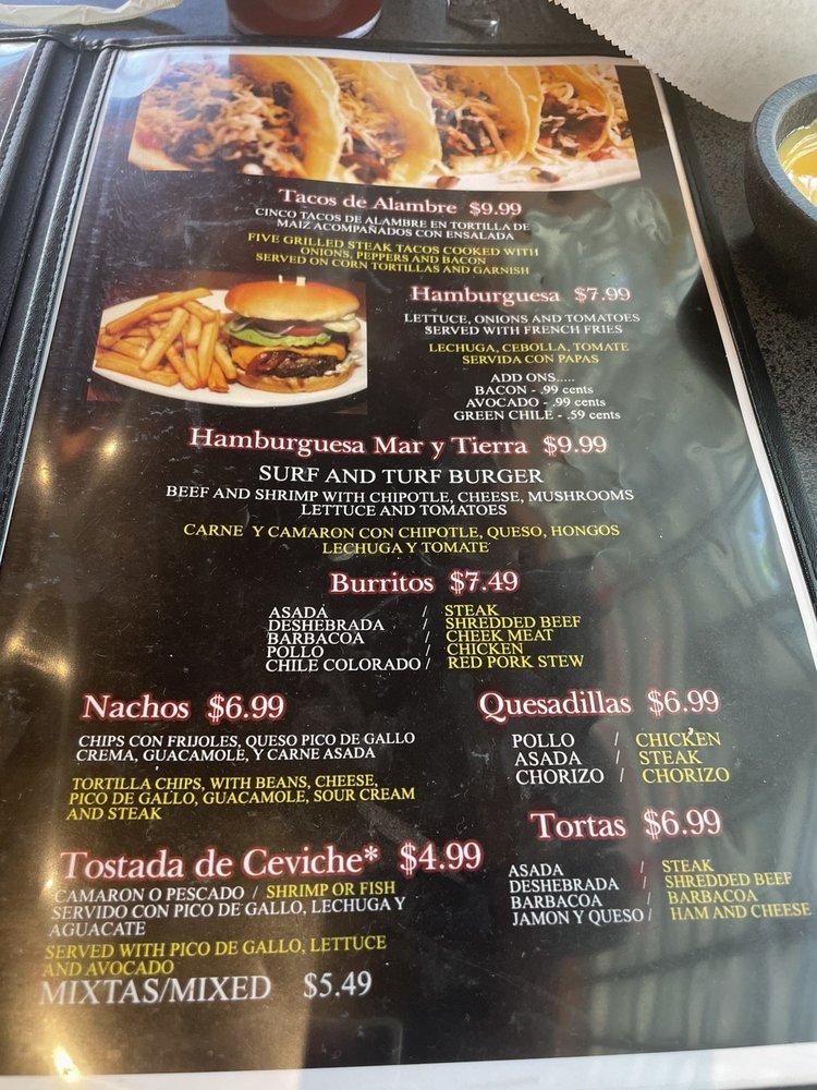 Menu at Cielito Lindo Mexican Restaurant, Albuquerque, 416 San Pedro Dr SE