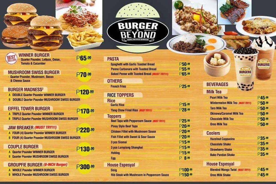 Menu at Burger Crib restaurant, Nagcarlan