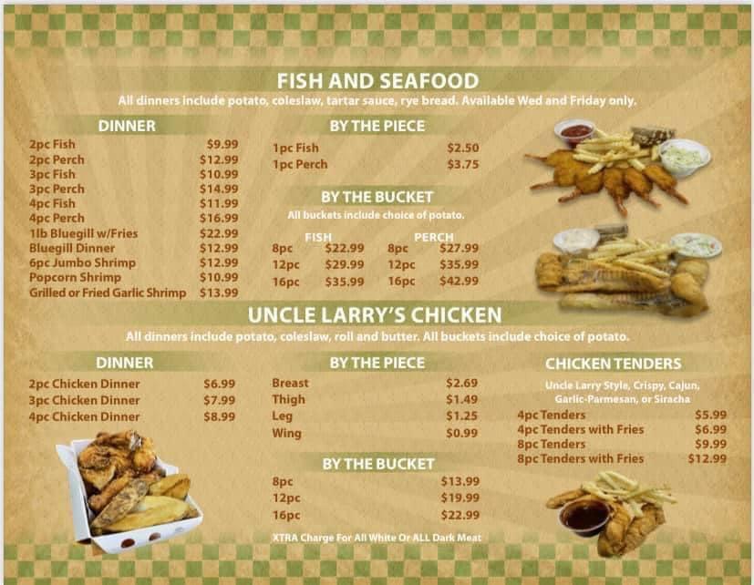 Menu at Goeman's Rapid Mart pizzeria, Hartford