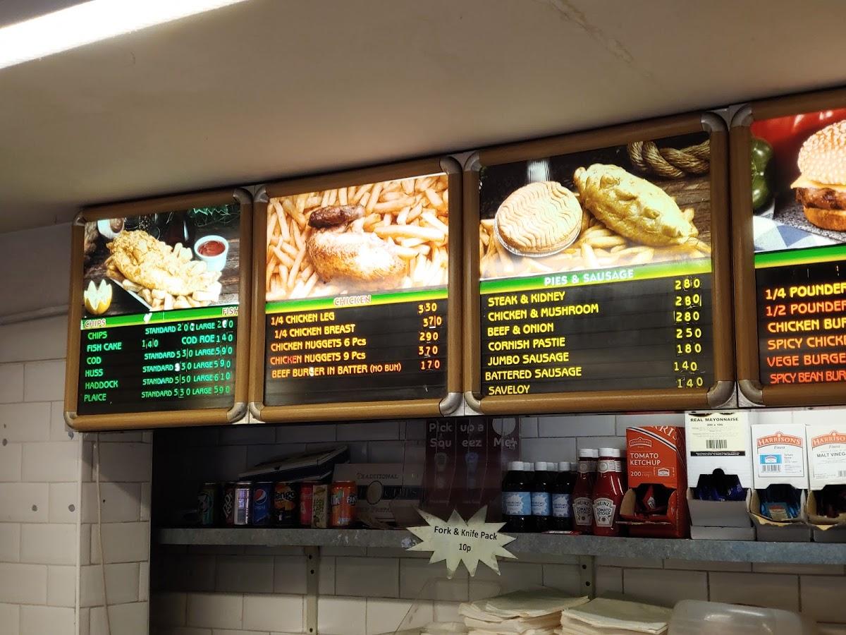 Menu at Golden Century fast food, Hersham