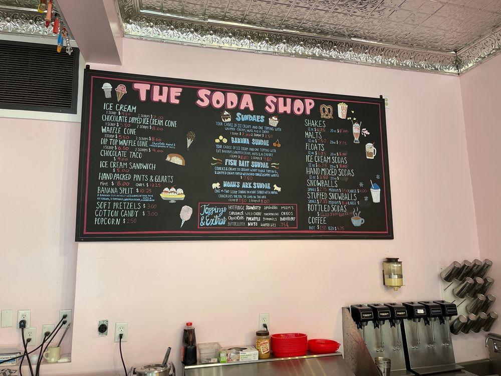 Menu at Old Town Slidell Soda Shop desserts, Slidell