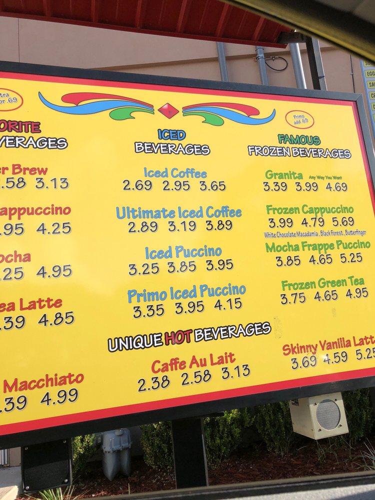 Menu at Puccino's Coffee desserts, Metairie, Metairie Rd