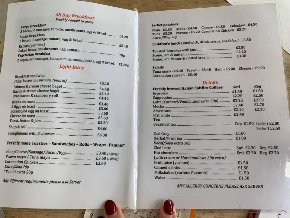 Menu at Tasty Bites restaurant, Royston
