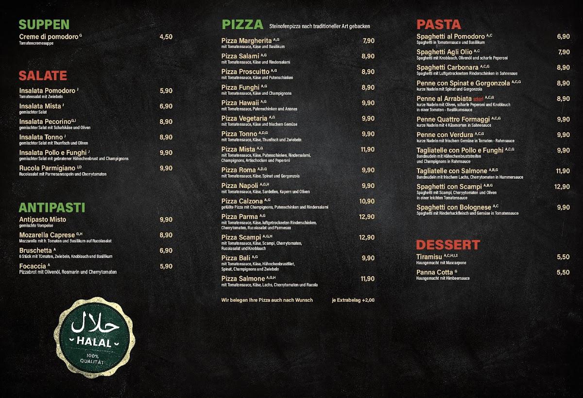 Speisekarte von Eatalian Pizzeria Kreuzberg, Berlin