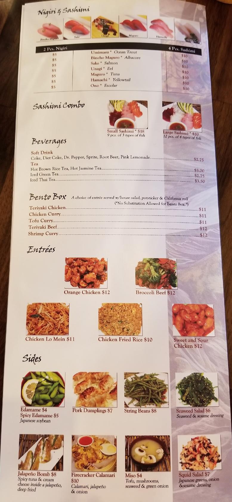 Menu at Fat Fish - Bountiful restaurant, Bountiful