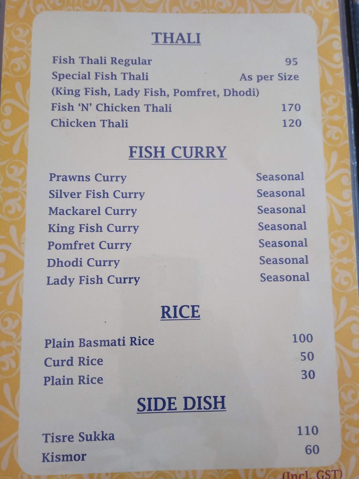 Menu at Shiv Sagar (Pure Veg), Kulakod