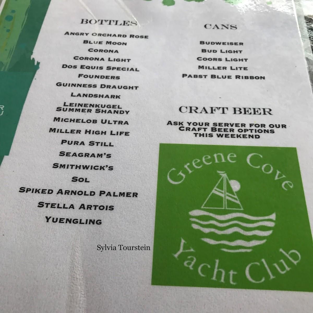 Menu at The Galley restaurant, Millsboro